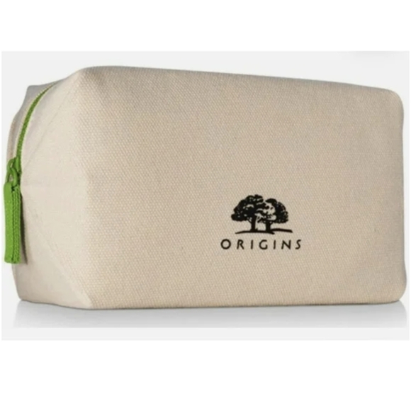 Origins | Bags | Origins Natural Canvas Pouch With Green Accents Cream ...